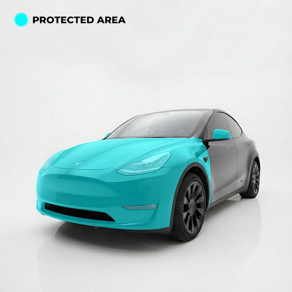 Tesla Model Y (2020-2025) Front Kit PPF – Pre-Cut DIY Boring Paint ...